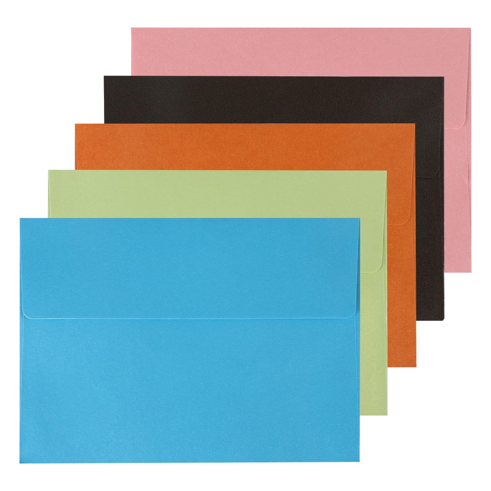 Amazon.com : Granhoolm 25 Pack Colorful Pearlized Shimmer 5x7 envelopes ...