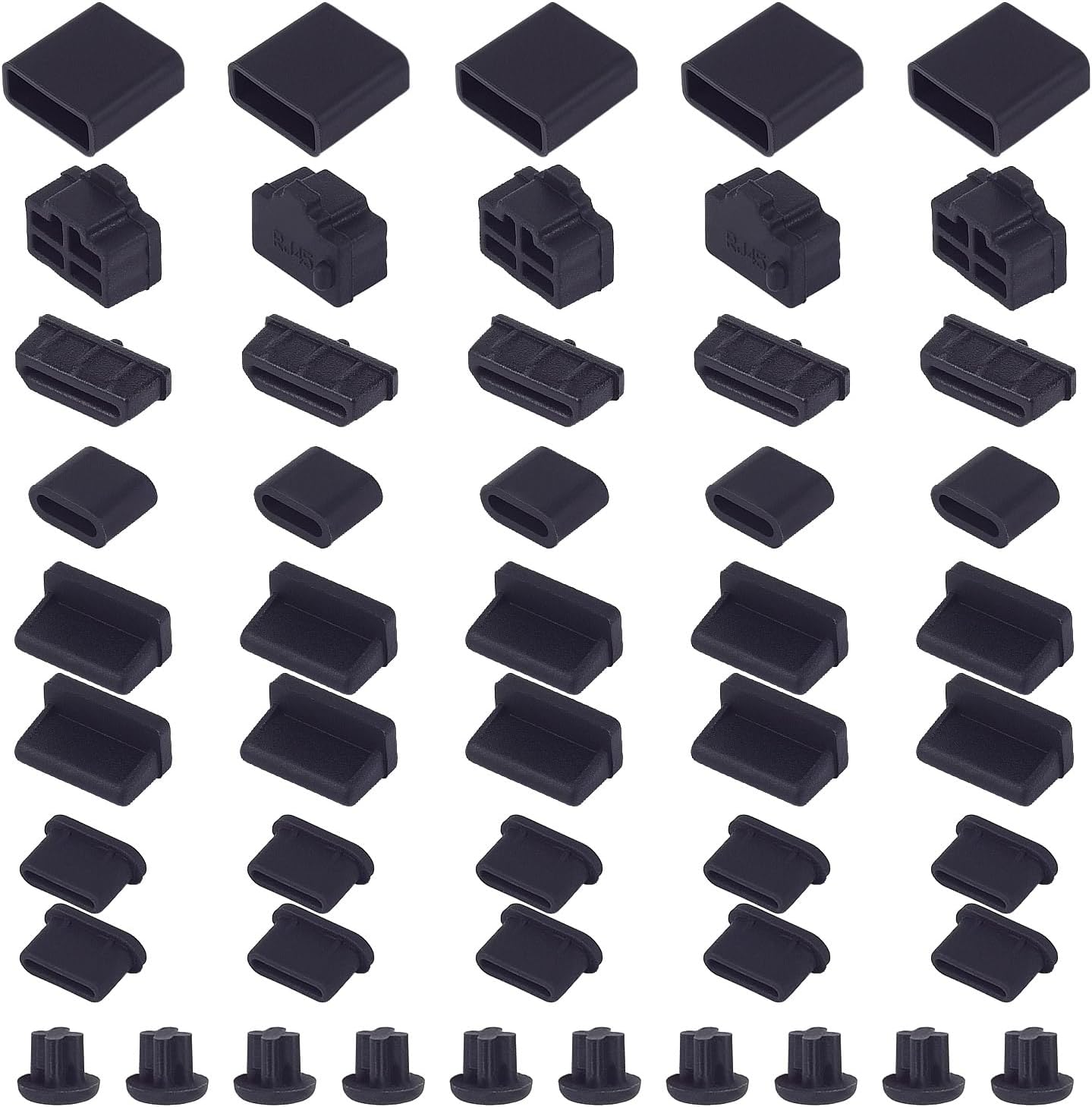 Amazon.com: 30x USB Dust Cover Port Plugs, 6 Types Silicone USB Cap ...