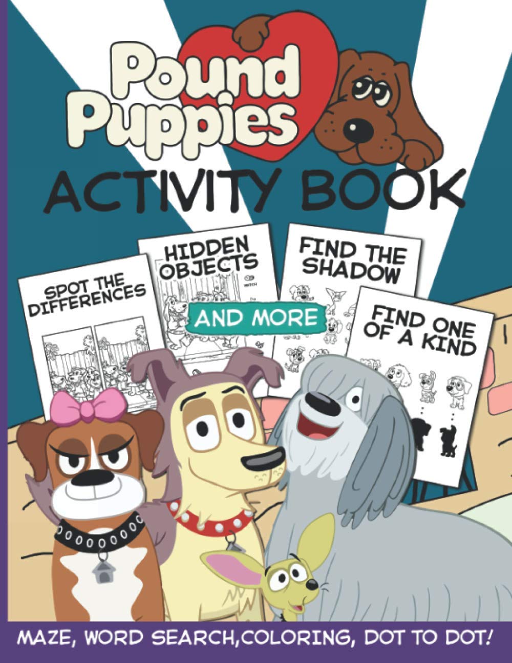 Buy Pound Puppies Activity Book: Premium Unofficial An Adult, Kid Dot ...