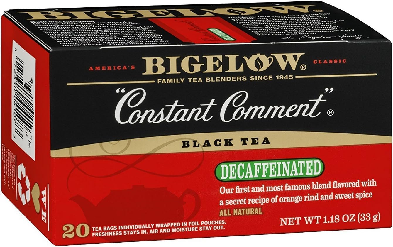 Amazon.com : Bigelow Tea Constant Comment Decaf 20 Bags (Pack of 3 ...