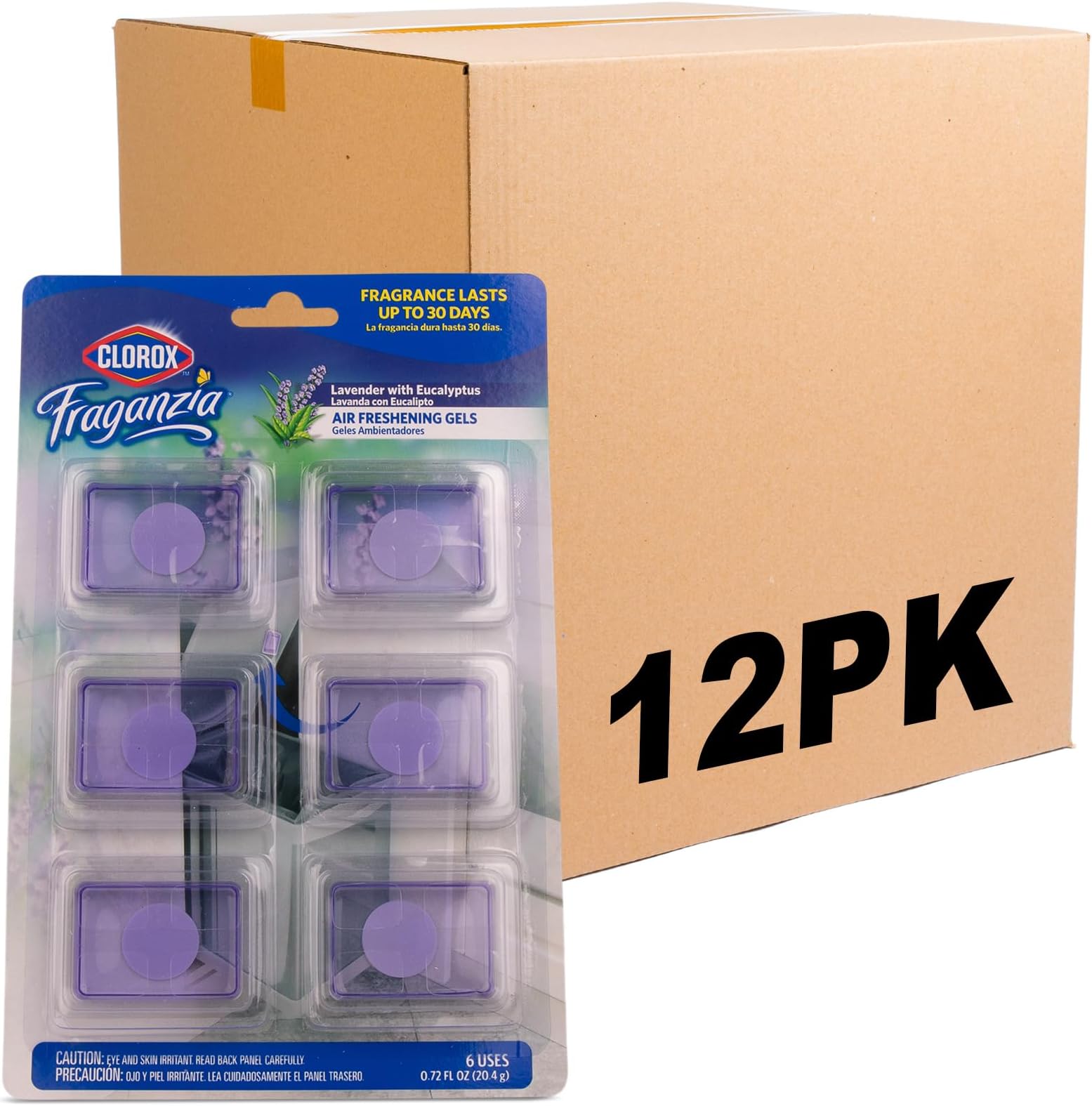 Amazon.com: Clorox Fraganzia Adhesive Air Freshening Gels in Lavender ...
