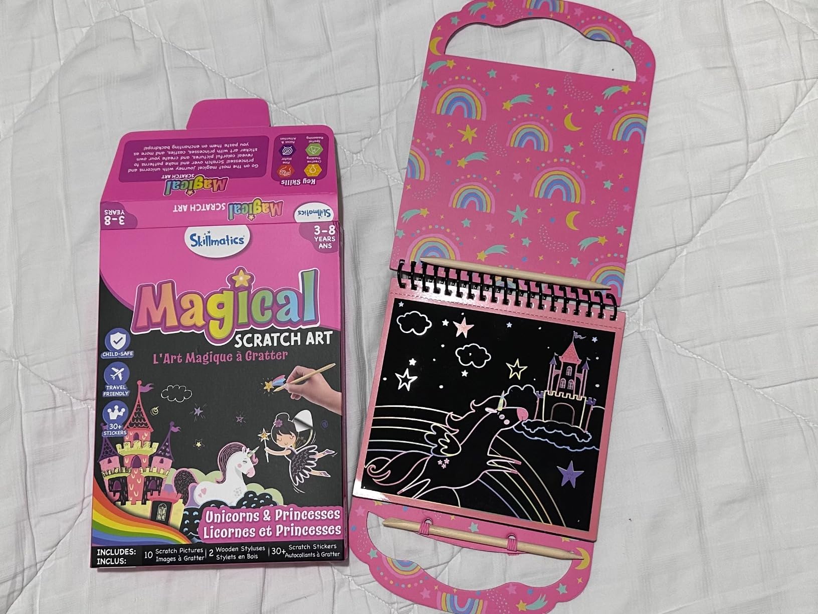 Skillmatics Magical Scratch Art Book for Kids - Unicorns & Princesses ...