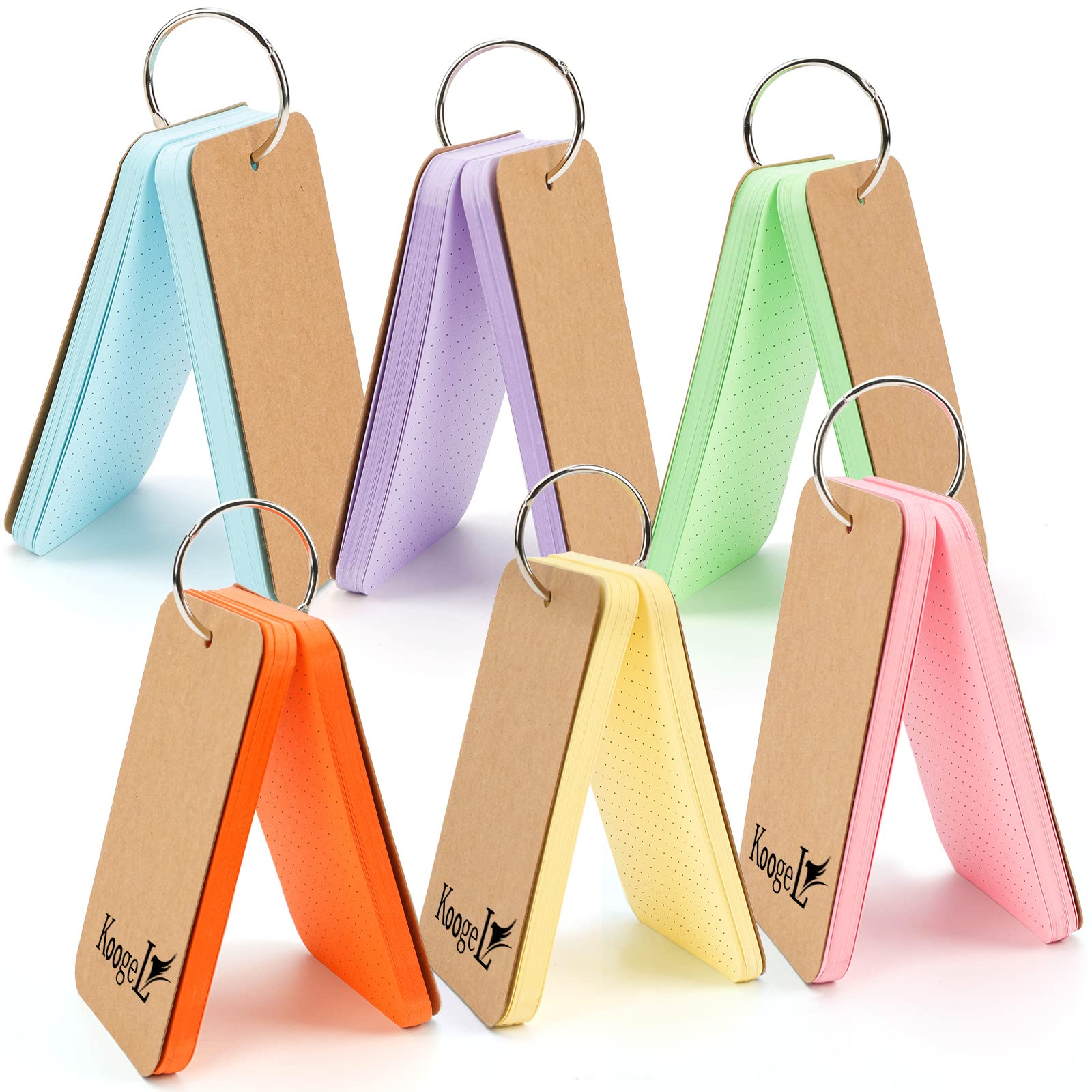 Snapklik.com : 300 PCS Dotted Index Cards, 3" X 5" Study Cards Assorted ...