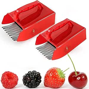 Berry Picker, Blueberry Picker Scoop with Metallic Comb and Handle for ...