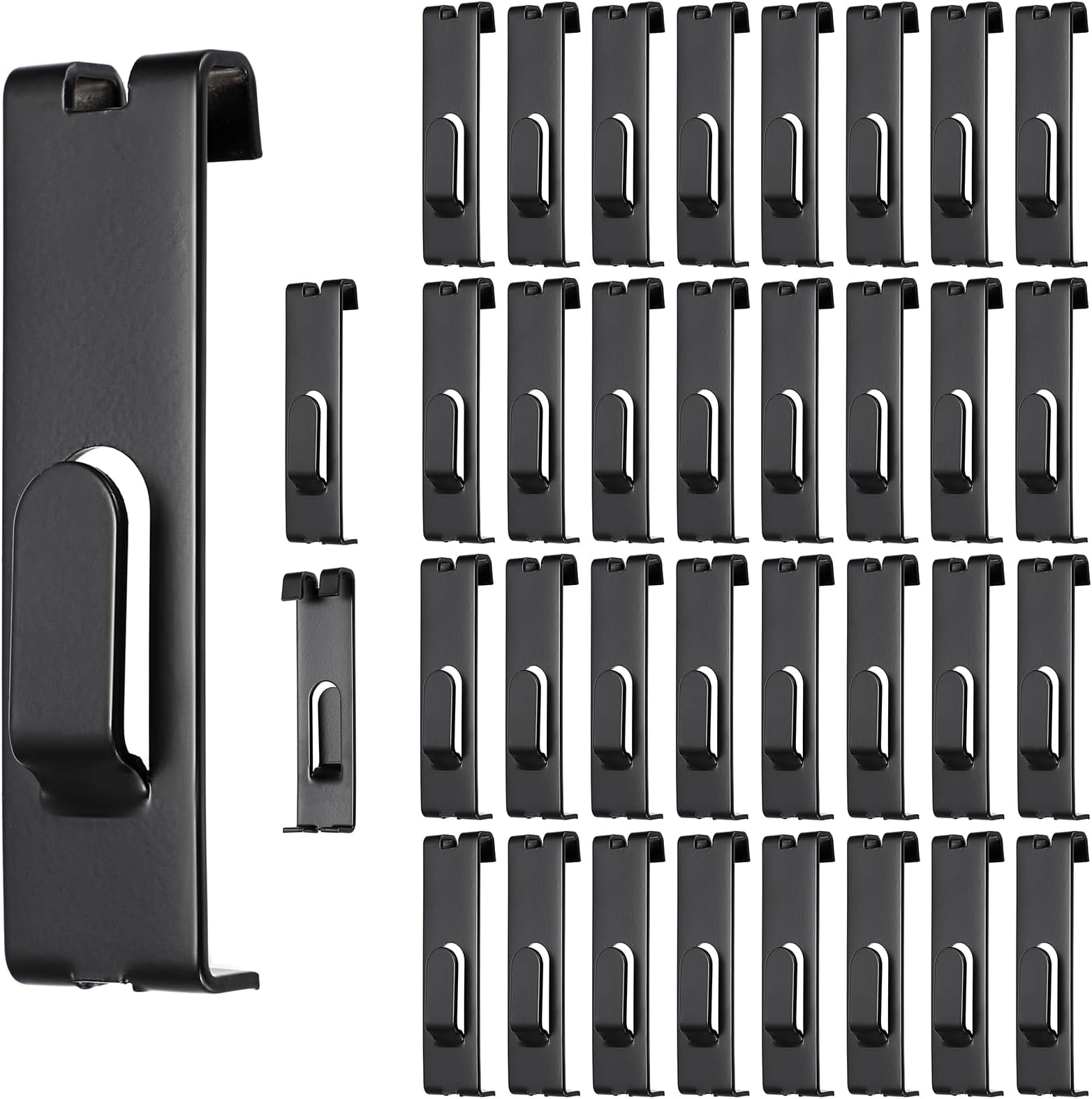 Amazon.com: Sumnacon Grid Wall Hangers - 35 Pack Black Display Hooks ...