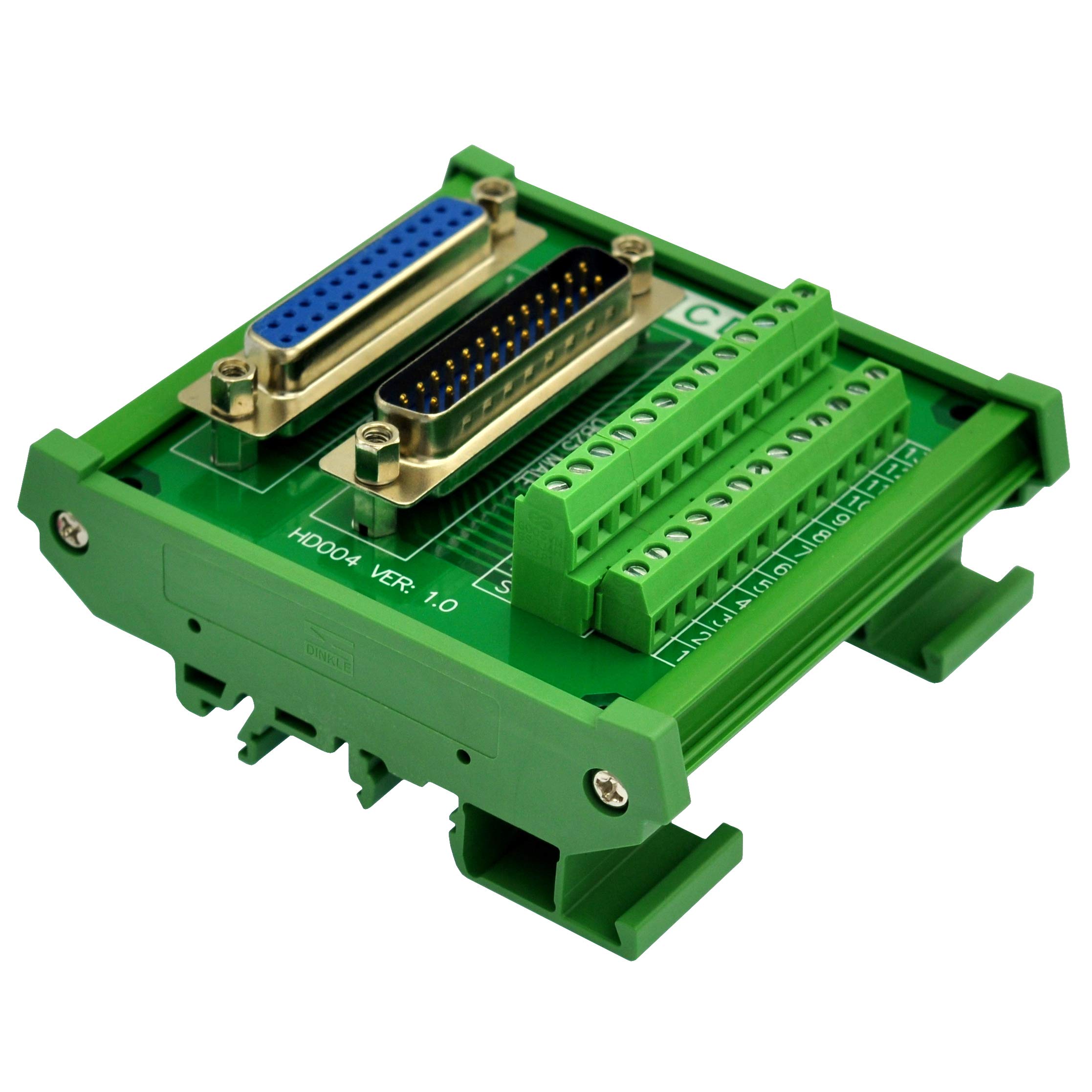 Snapklik.com : DIN Rail Mount D-SUB Male-Female Interface Module ...