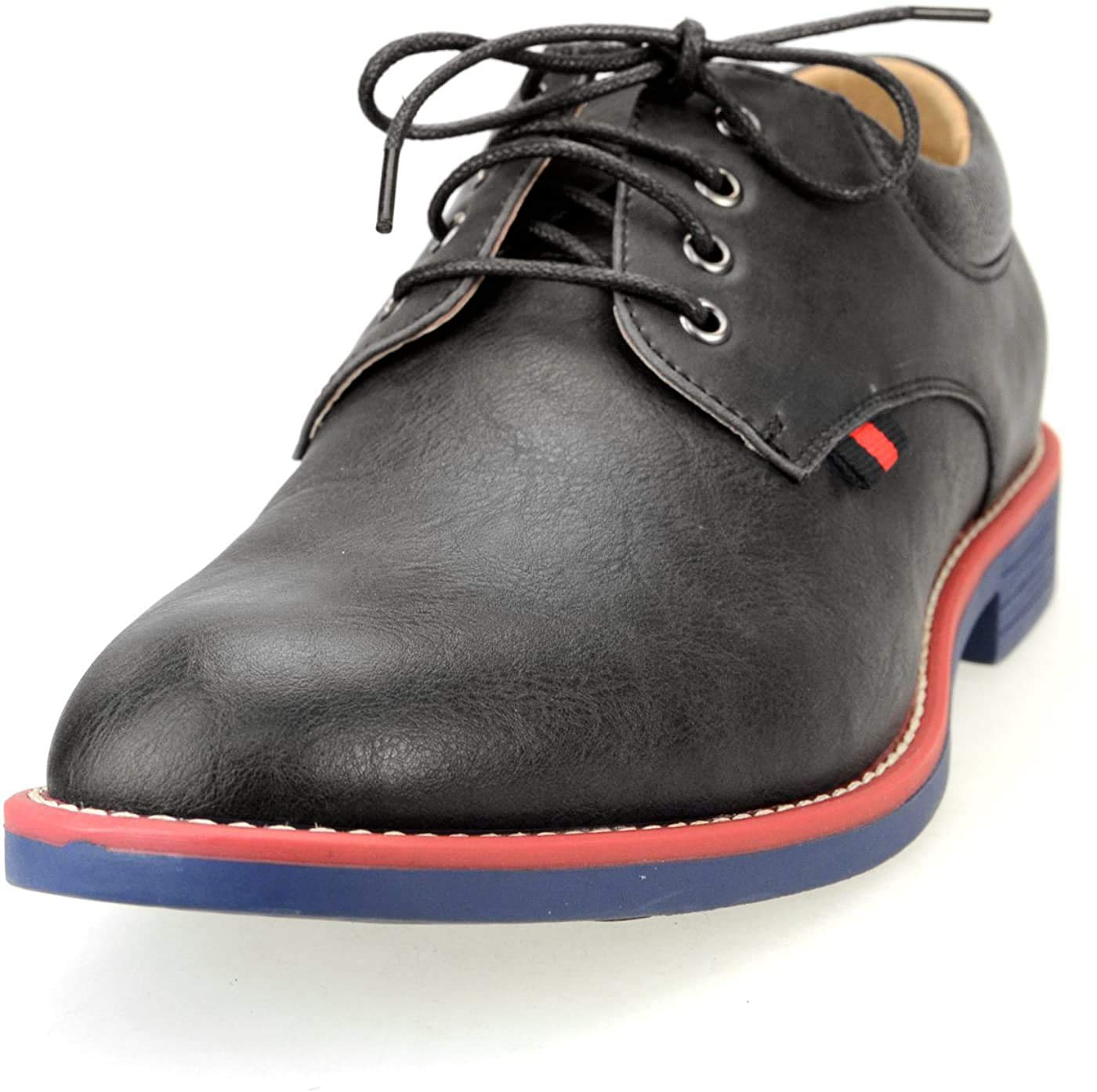 Amazon | [シュベック] カラーソール カジュアルシューズ オックスフォード 革靴 メンズ シューズ 靴 [ SPT012-1 ] 42(26.0cm) ブラック | SVEC(シュ ...