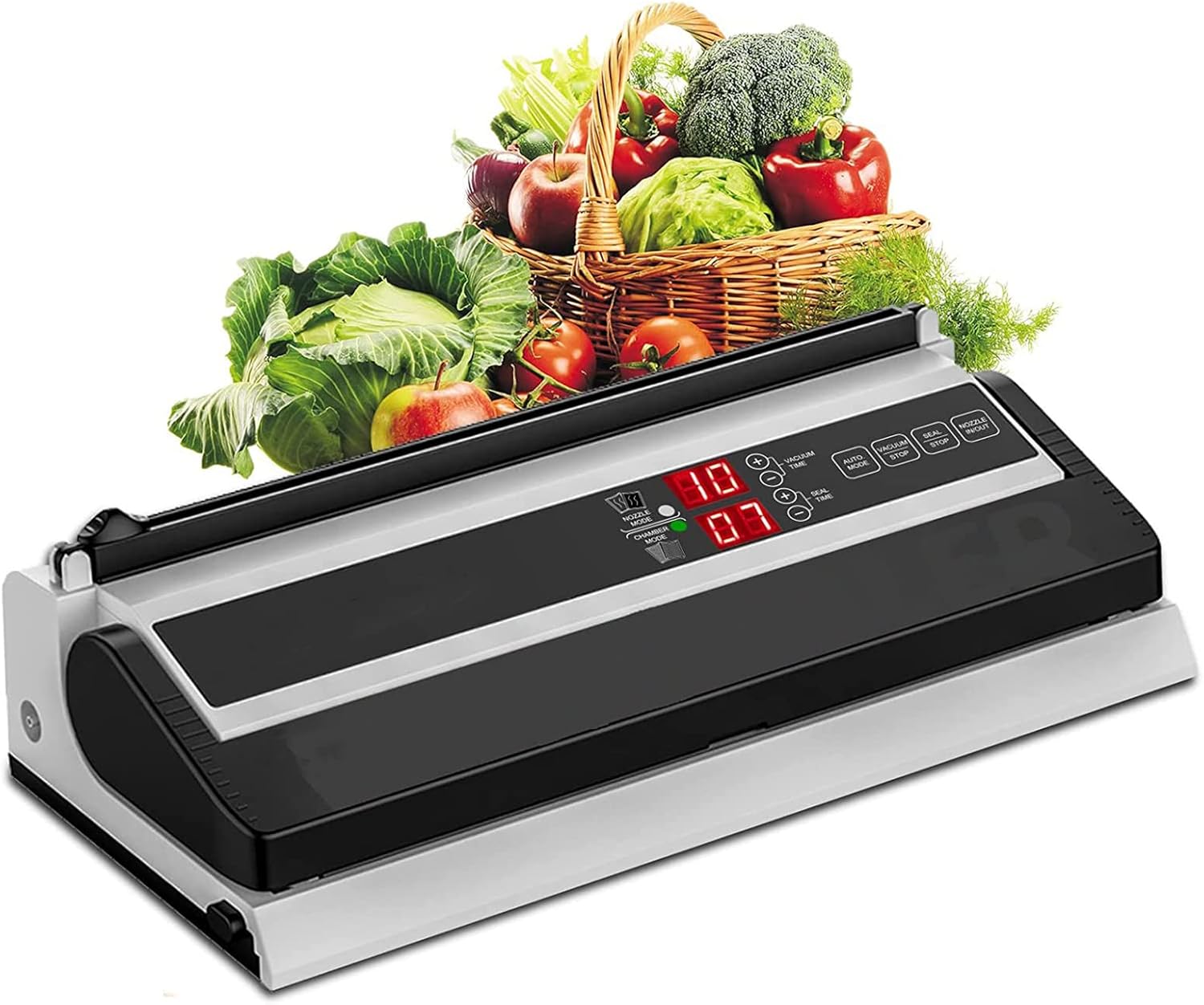 Amazon.com: Dntum Commercial Vacuum Sealer Machine, One-Touch Automatic ...