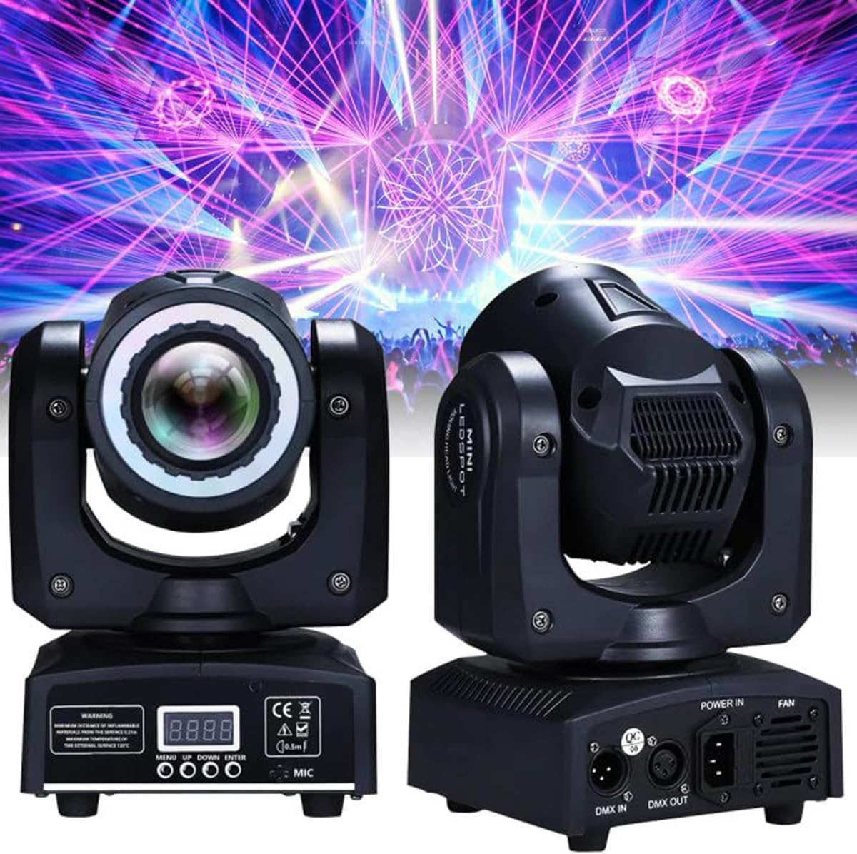 60w Luces Beam Dmx Dj Cabeza Móvil Roboticas Profesionales, 8 colores 8 ...