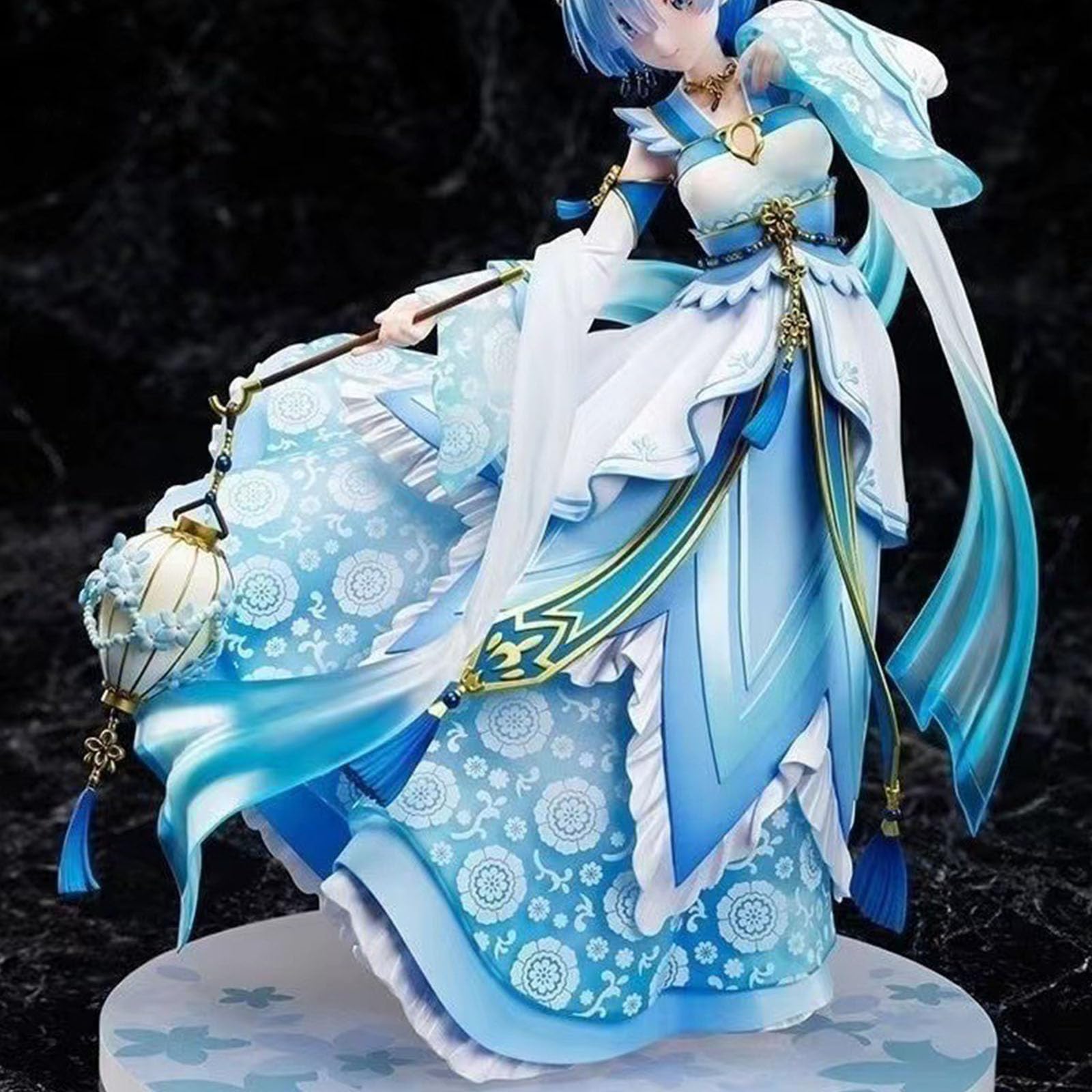 Amazon.com: Muenmee Hanfu Rem Figures Anime PVC Statues Figure ...