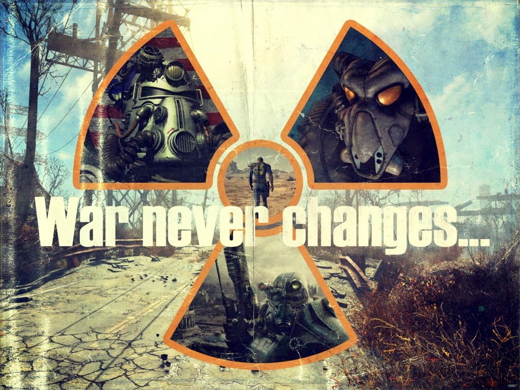 Amazon.com: Fallout Power Armor Painting Retro Vintage Art Vault ...