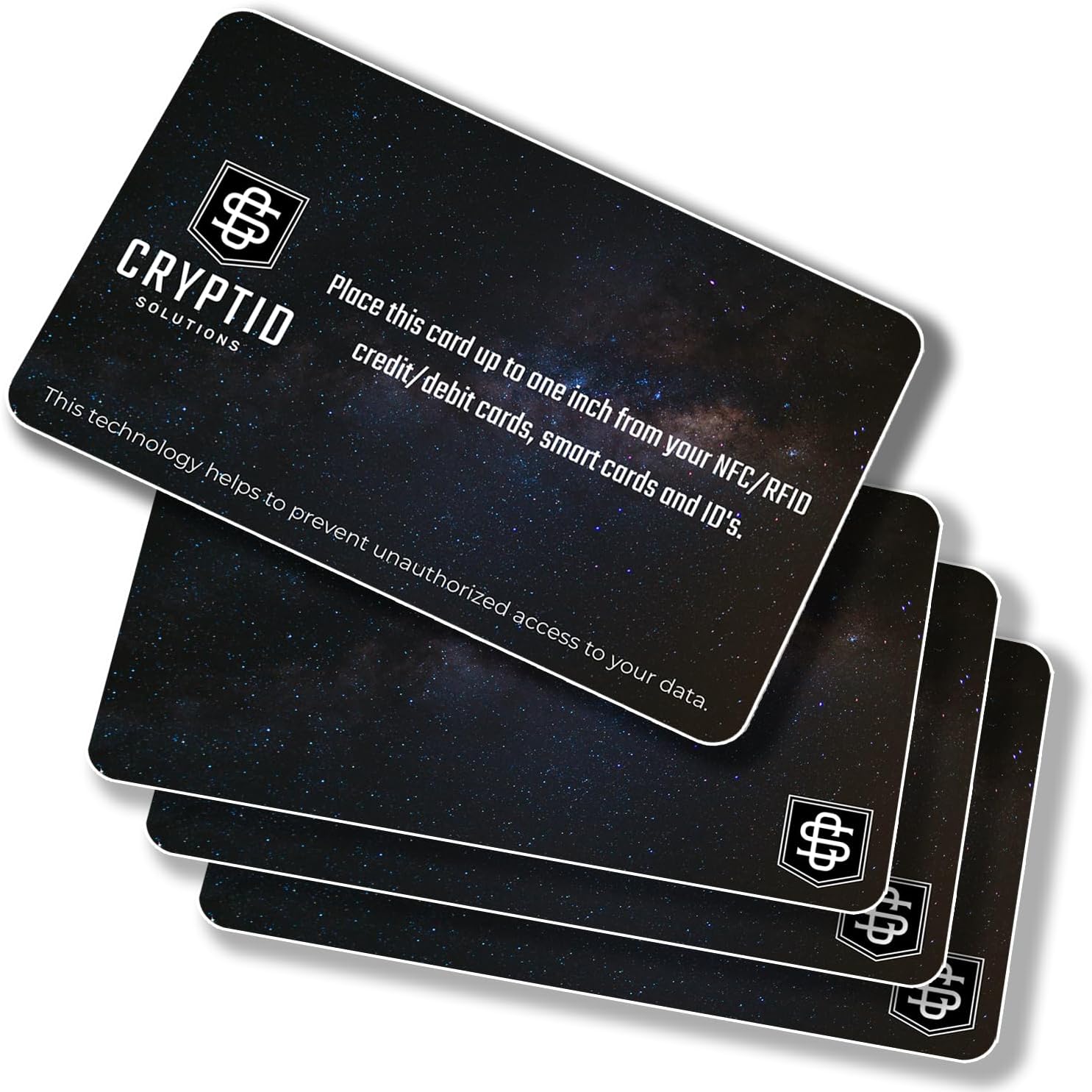 Amazon.com: Cryptid Solutions RFID Blocking Cards 4 Pack - Slim ...