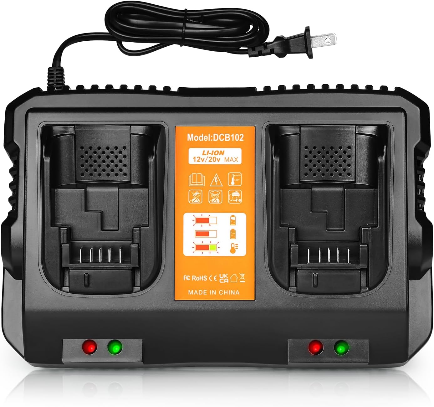 12/20V Max Battery Charger Replacement for Dewalt DCB102 Compatible ...
