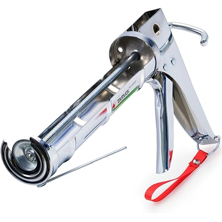 3 in 1 Caulking Gun (HEAVY DUTY CHROME PLATED) Fits Standard Size 10oz ...