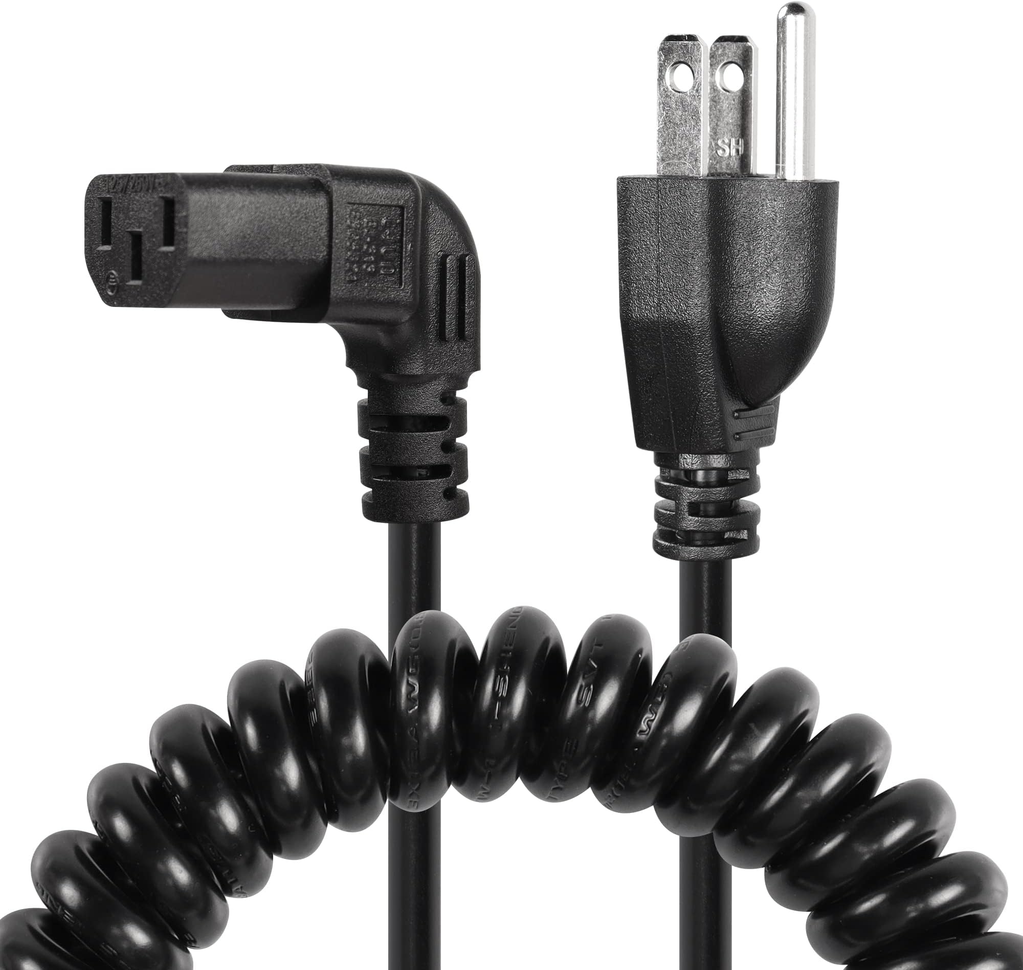 Amazon.com: SinLoon 3 Prong to IEC 60320 C13 Female Coiled Spiral Power ...