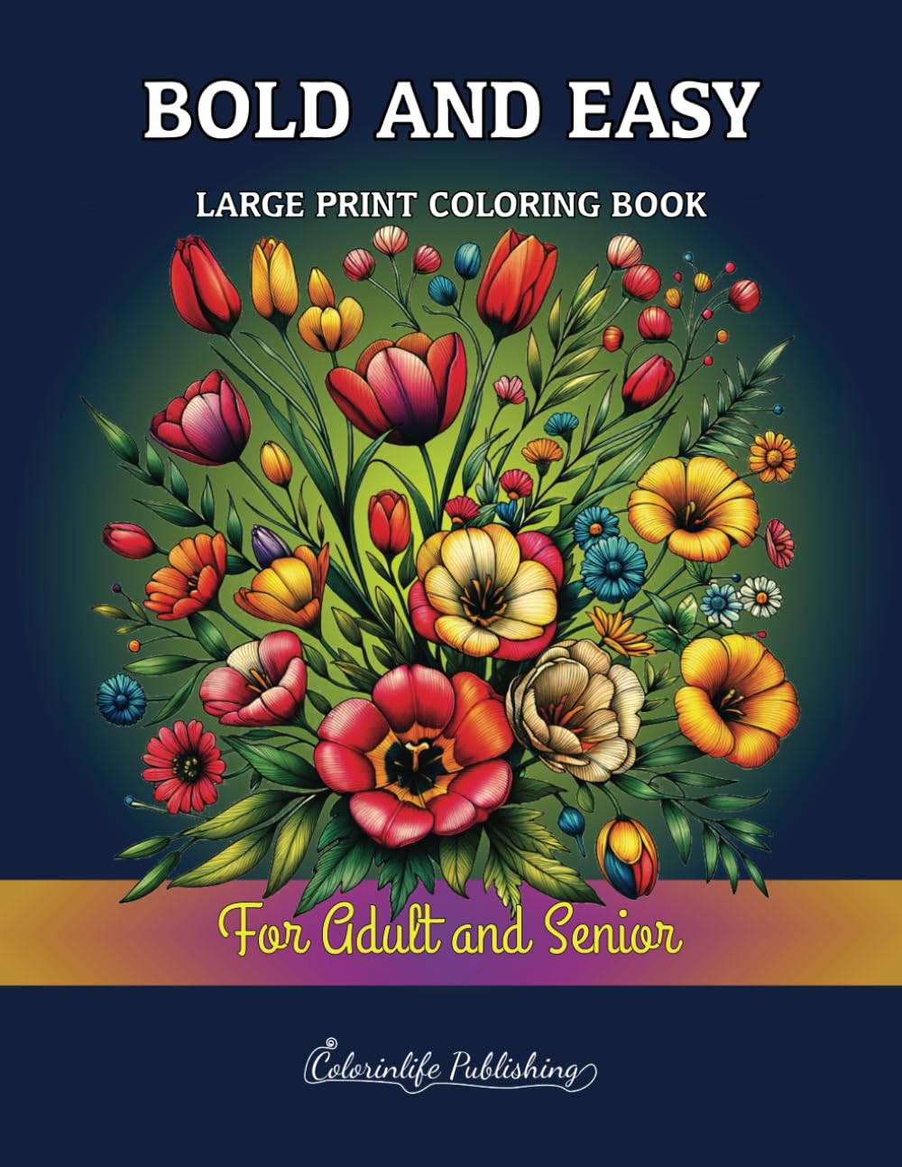 Amazon.com: Bold and Easy Large Print Coloring Book for Adult and ...