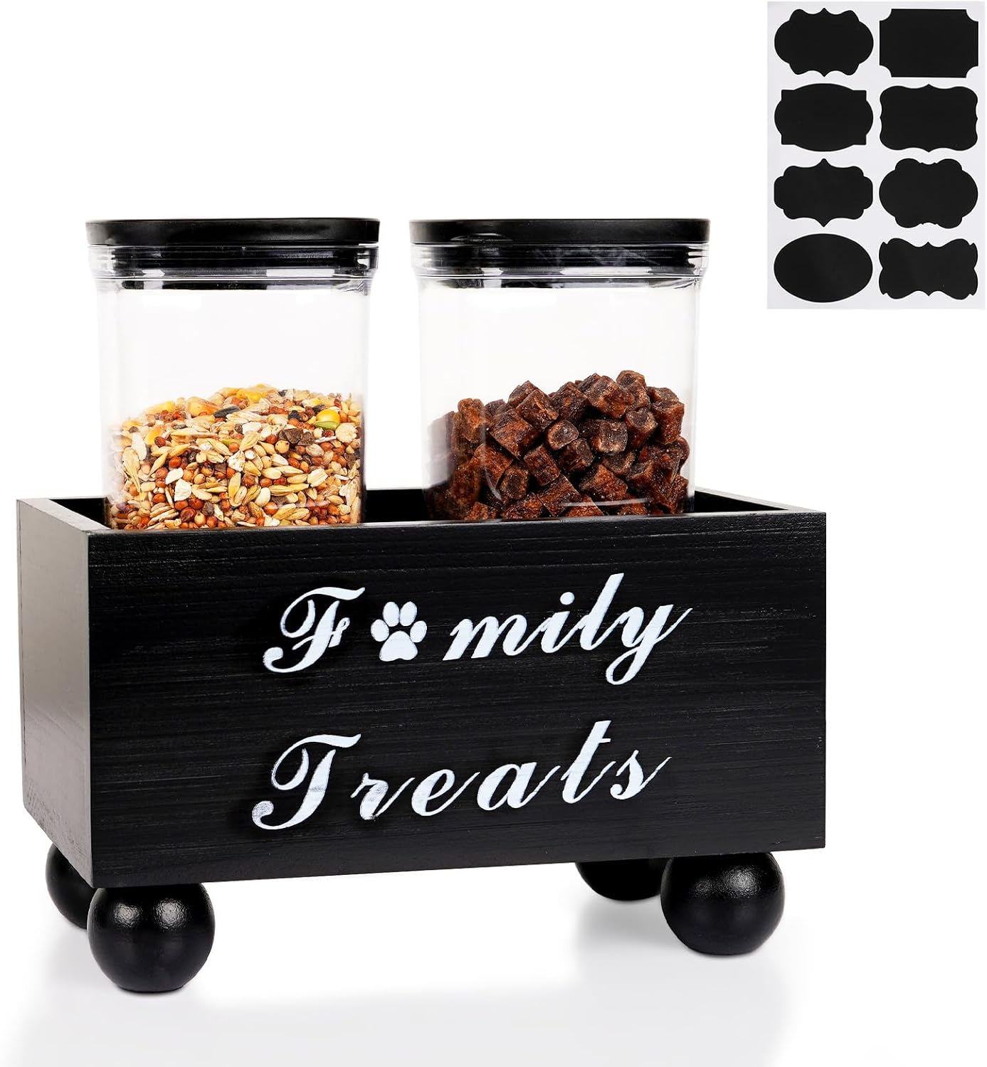 Pet Supplies : Flenpptly Dog Treat Container Dog Food Storage Container ...