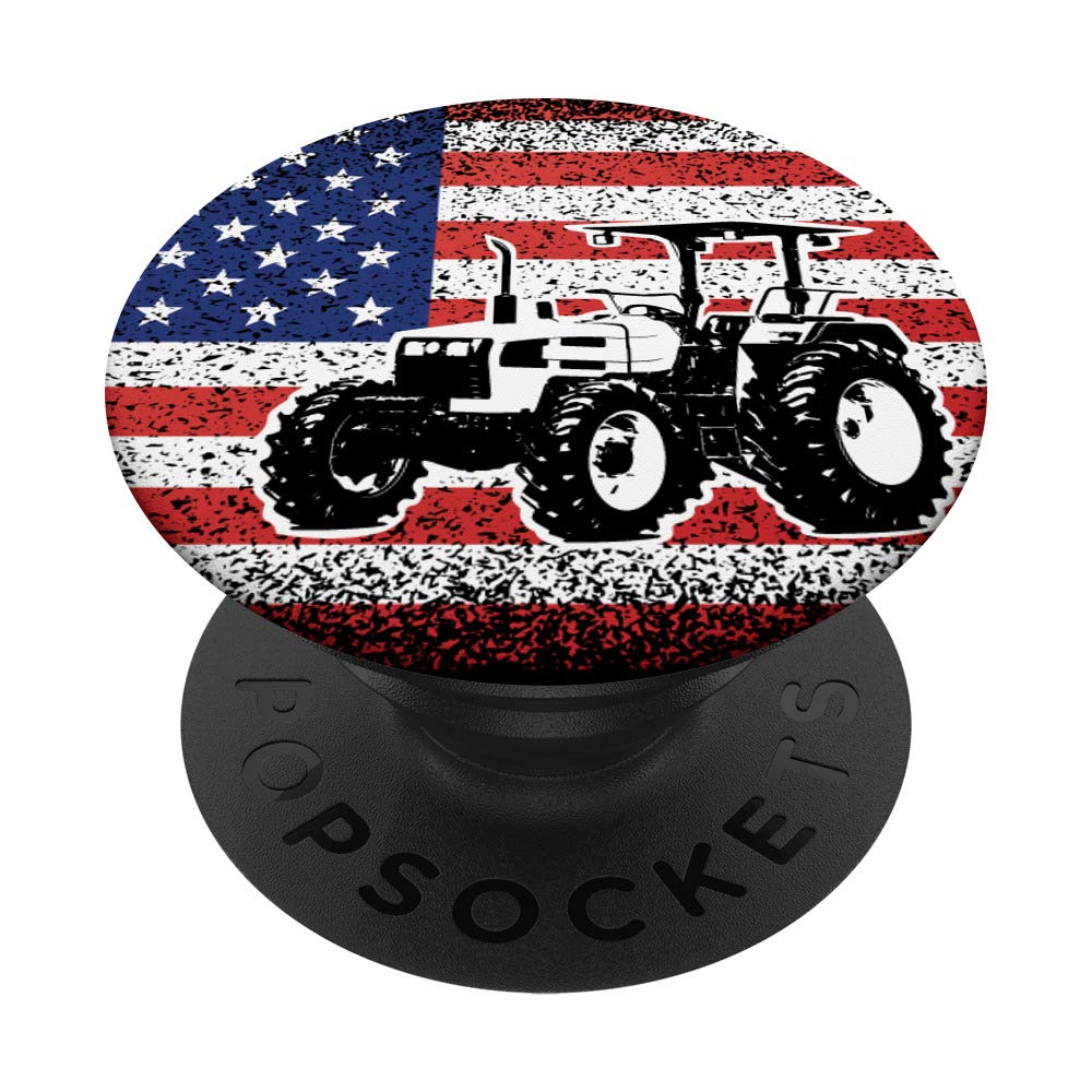 Amazon.com: Farming Tractor USA Flag Vintage Farm Profession Farmer ...