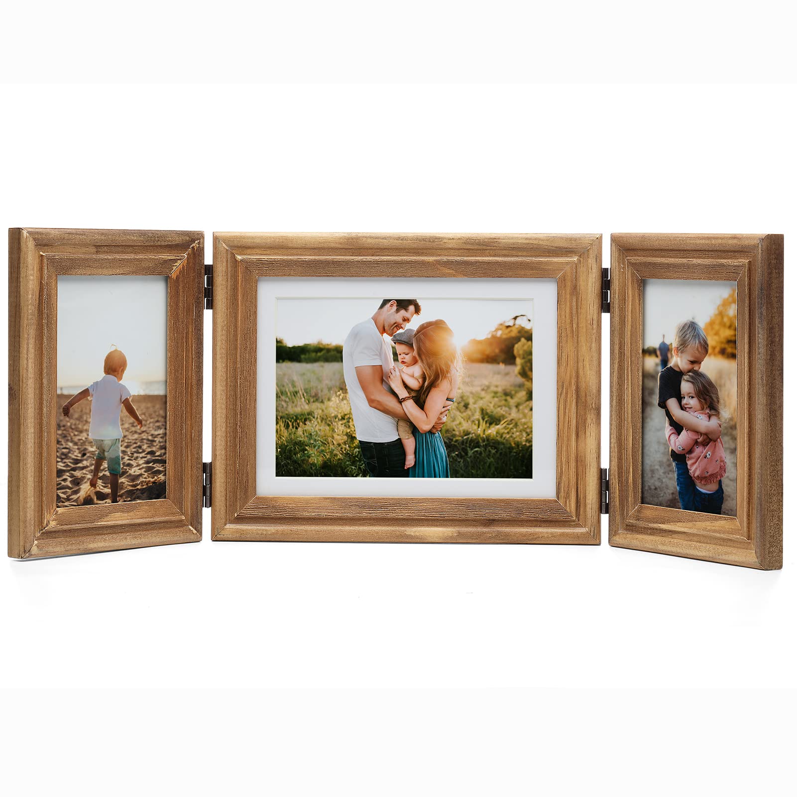 Amazon.com - WISADD 3 Vertical Horizontal 4X6 and 5X7 Picture Frames ...