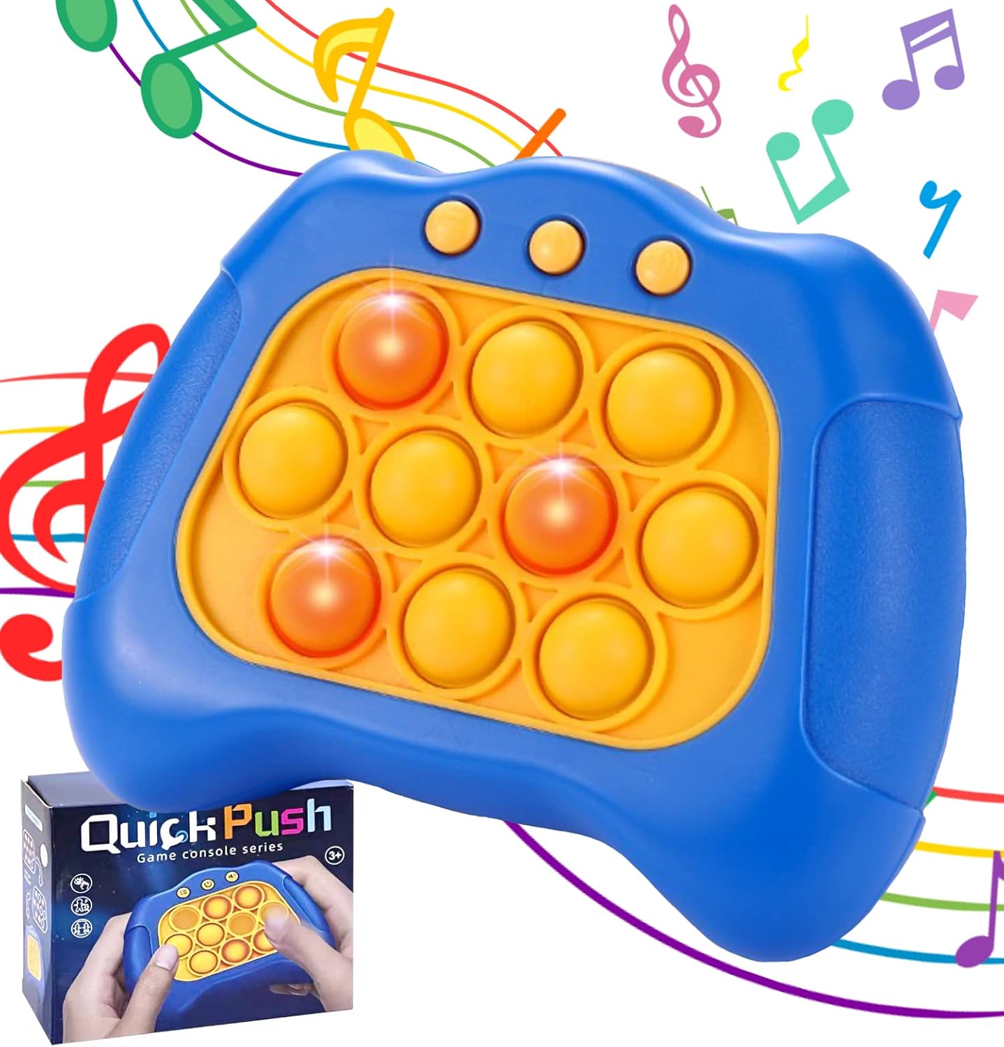 Light Up Pattern Popping Games, Push Bubble Pop Game Sensory Fidget ...
