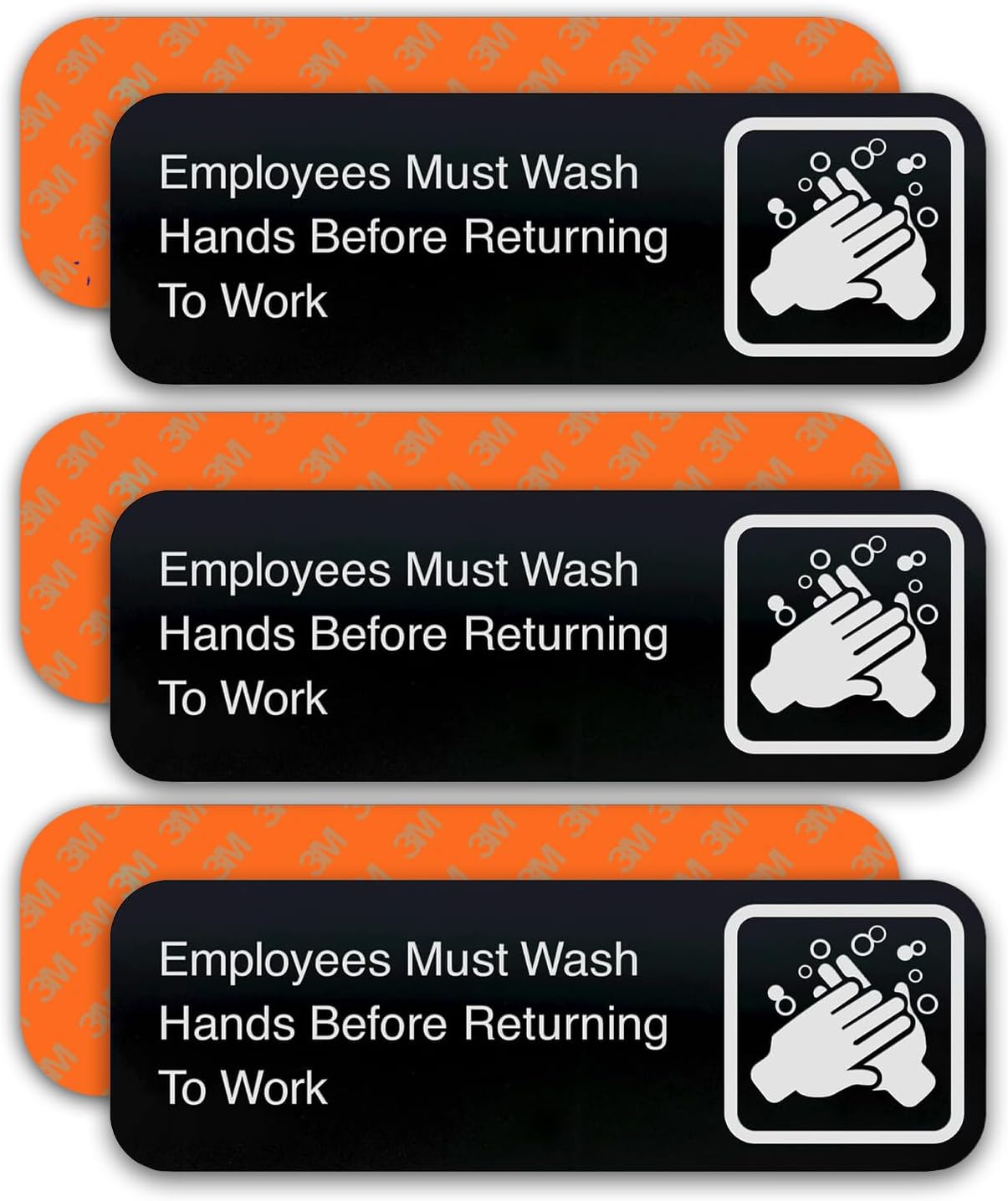 Amazon.com : ADASigns Employees Must Wash Hands Before Returning to ...