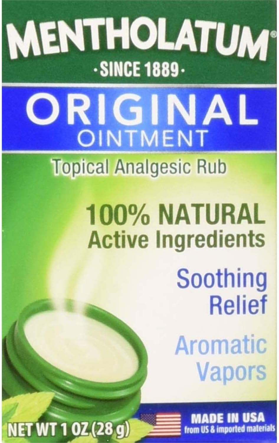 Amazon.com: Mentholatum Topical Analgesic Ointment, 1 Ounce : Health ...