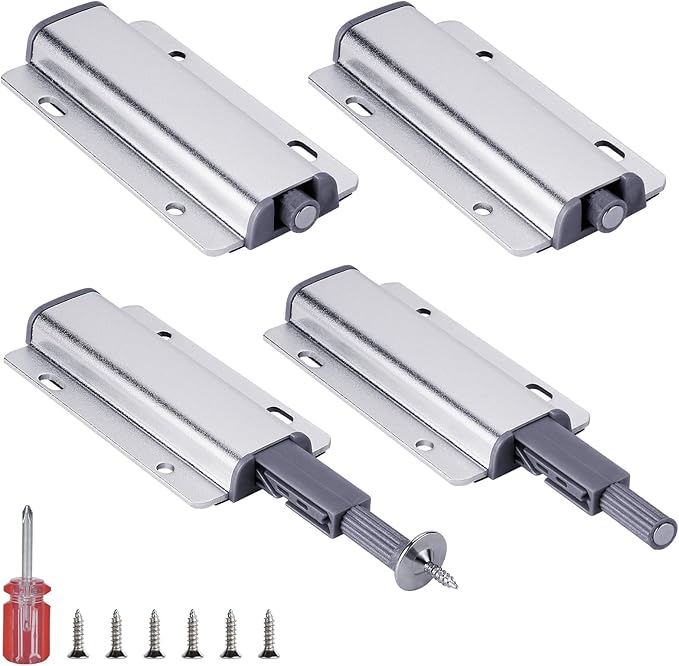 ELYUAN 4 Pack Magnetic Push Latches Push to Open Door Latch Cabinet ...