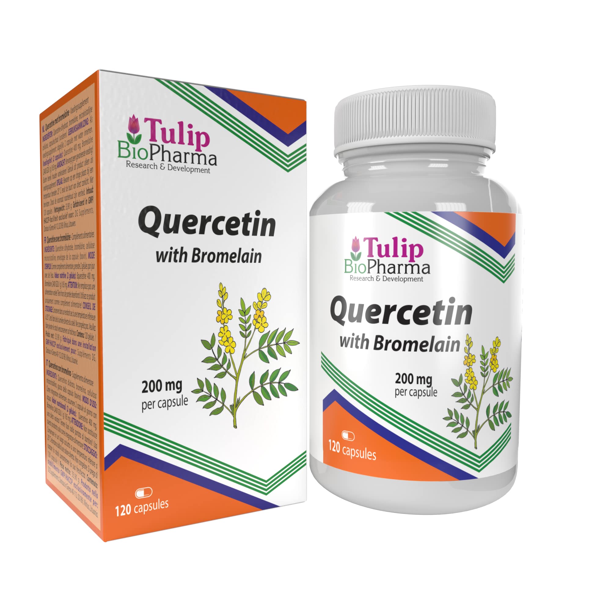 Buy Quercetin Bromelain Complex 120 s, 3rd Party lab Tested, High ...
