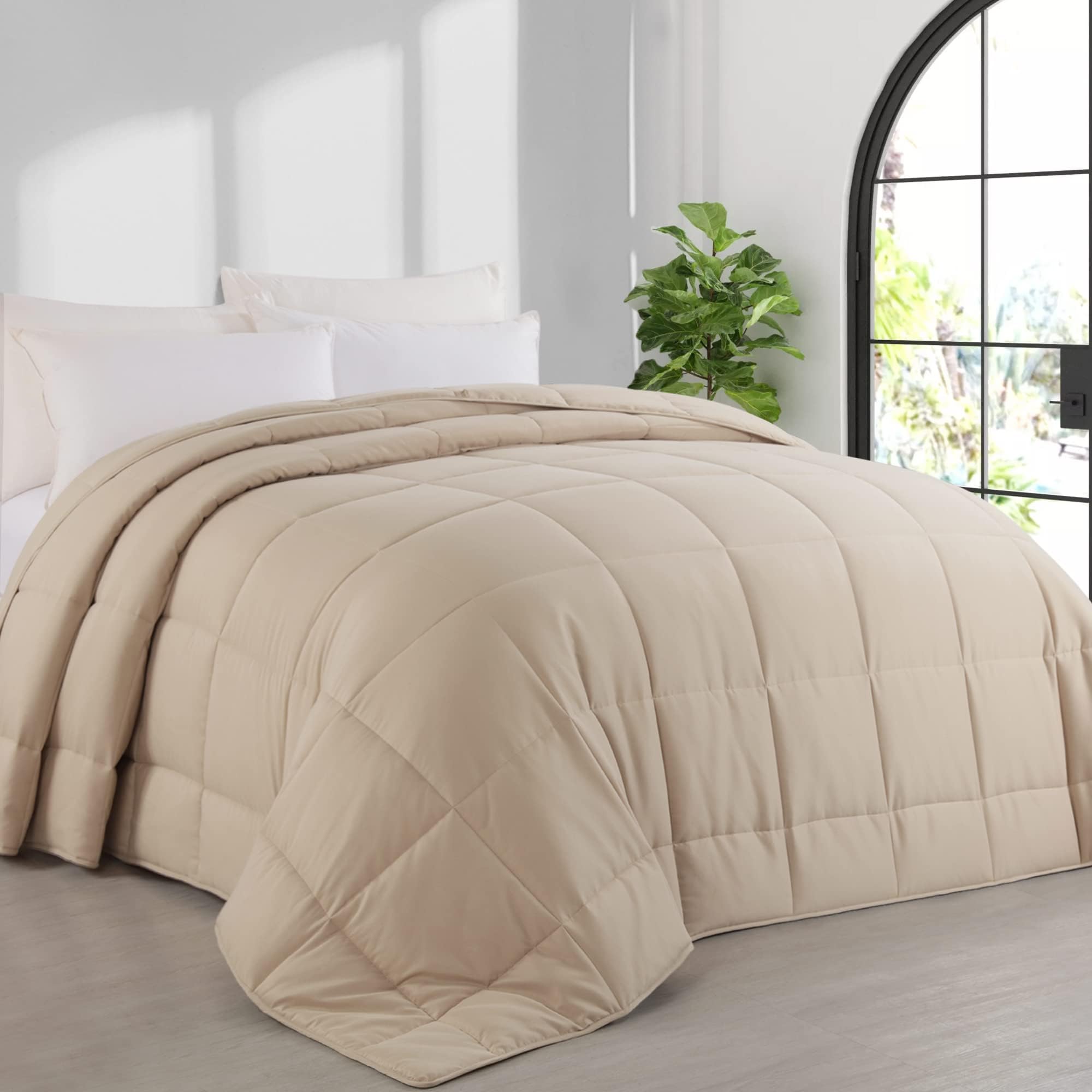 Amazon.com: GOHOME 128x120 Oversized King Comforter All Season Extra ...