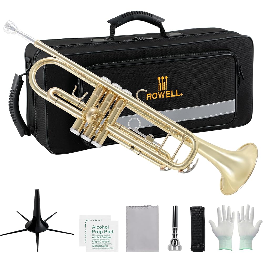 $30/mo - Finance ROWELL Bb Trumpet,Double Support Beam Design Trumpet ...