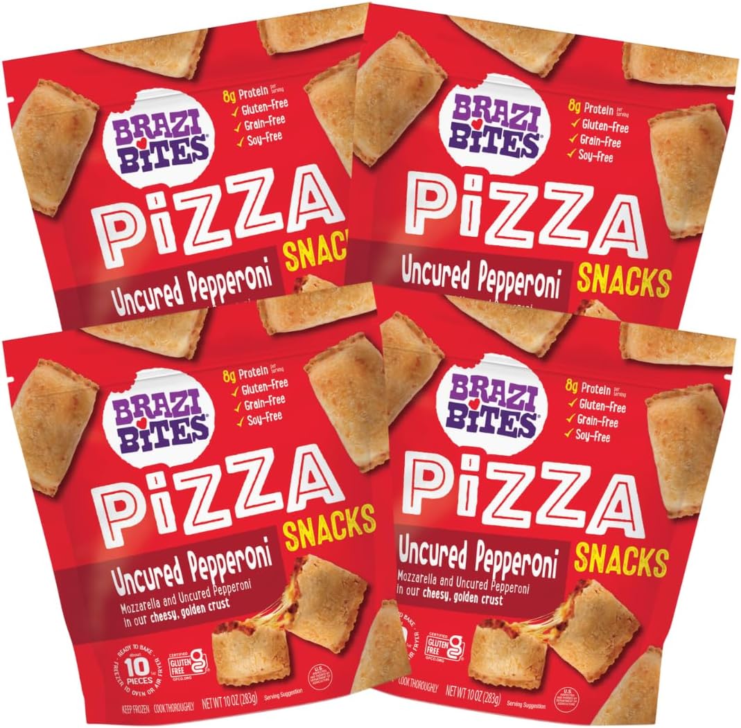 Amazon.com : Brazi Bites Pepperoni Pizza Snacks | Better-For-You ...