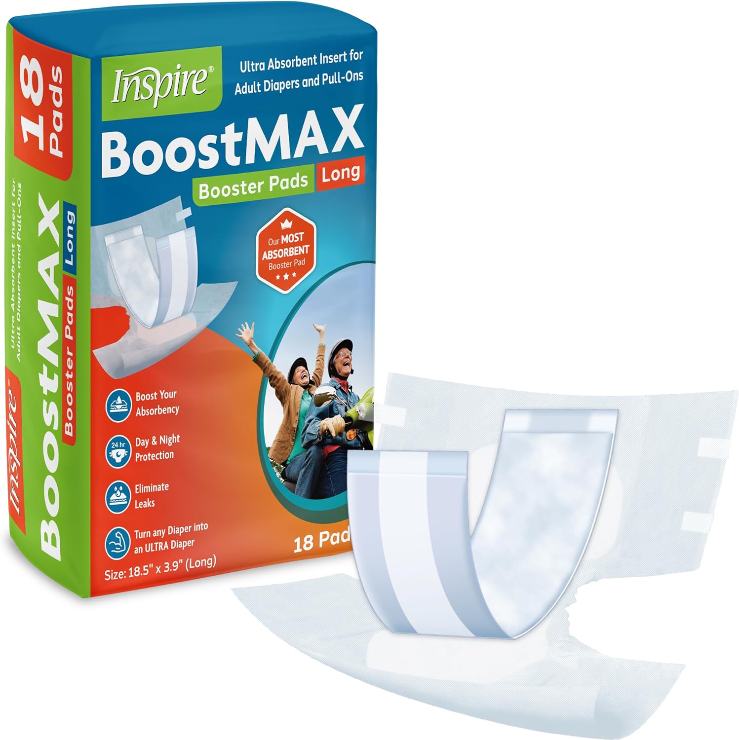 Amazon.com: Inspire Incontinence Booster Pads Super Absorbent Extra ...
