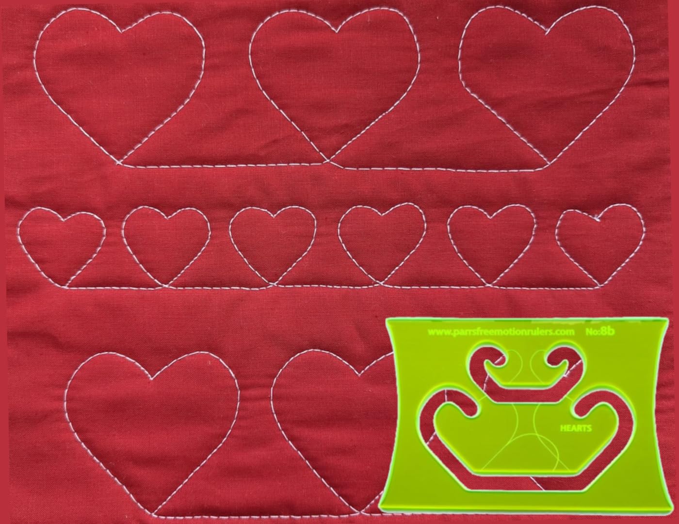 Amazon.com: Parrs Heart Free Motion Quilting Ruler