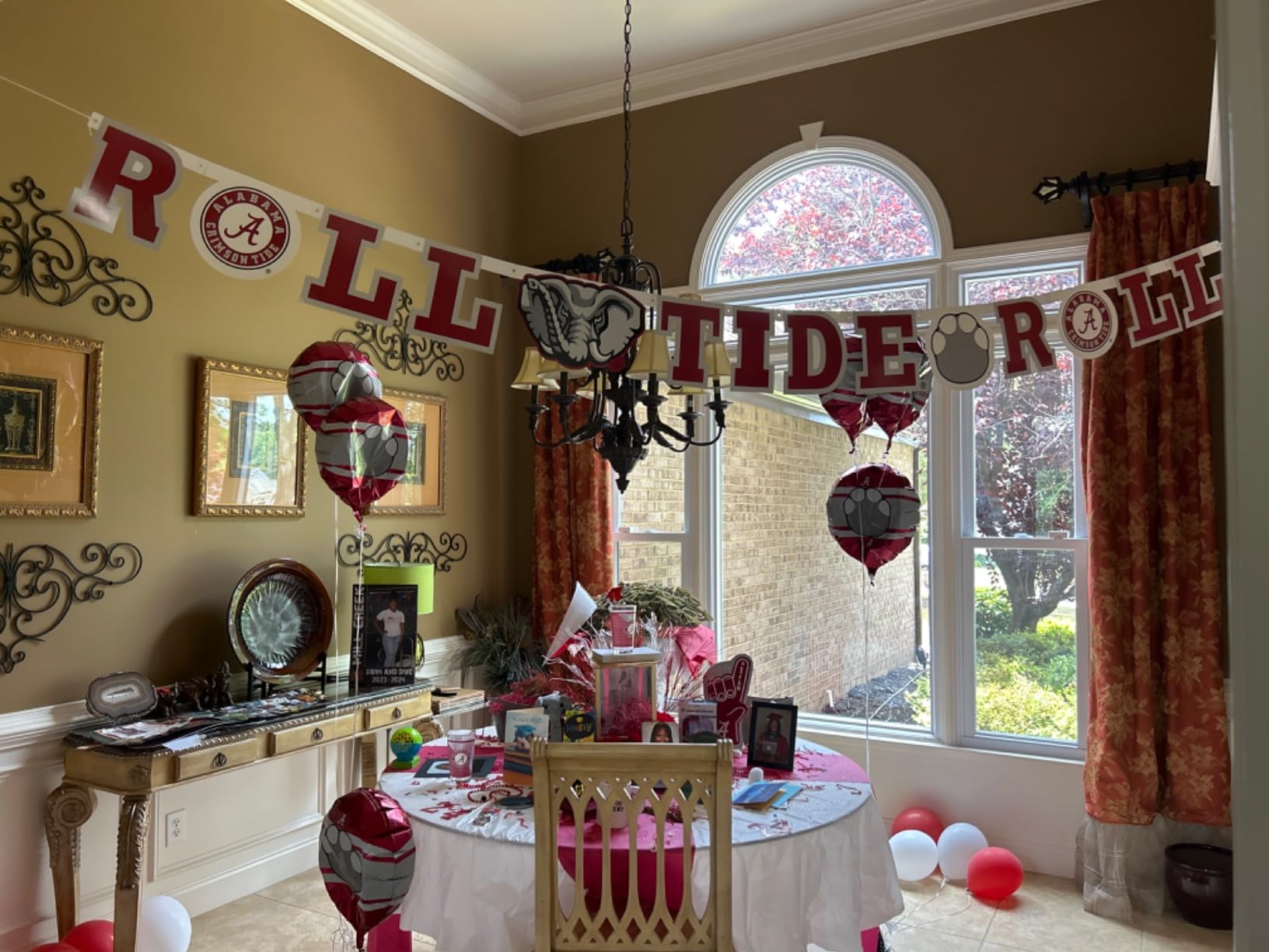 Amazon.com : University of Alabama Roll Tide Banner! One 7 ¾ Foot Long ...