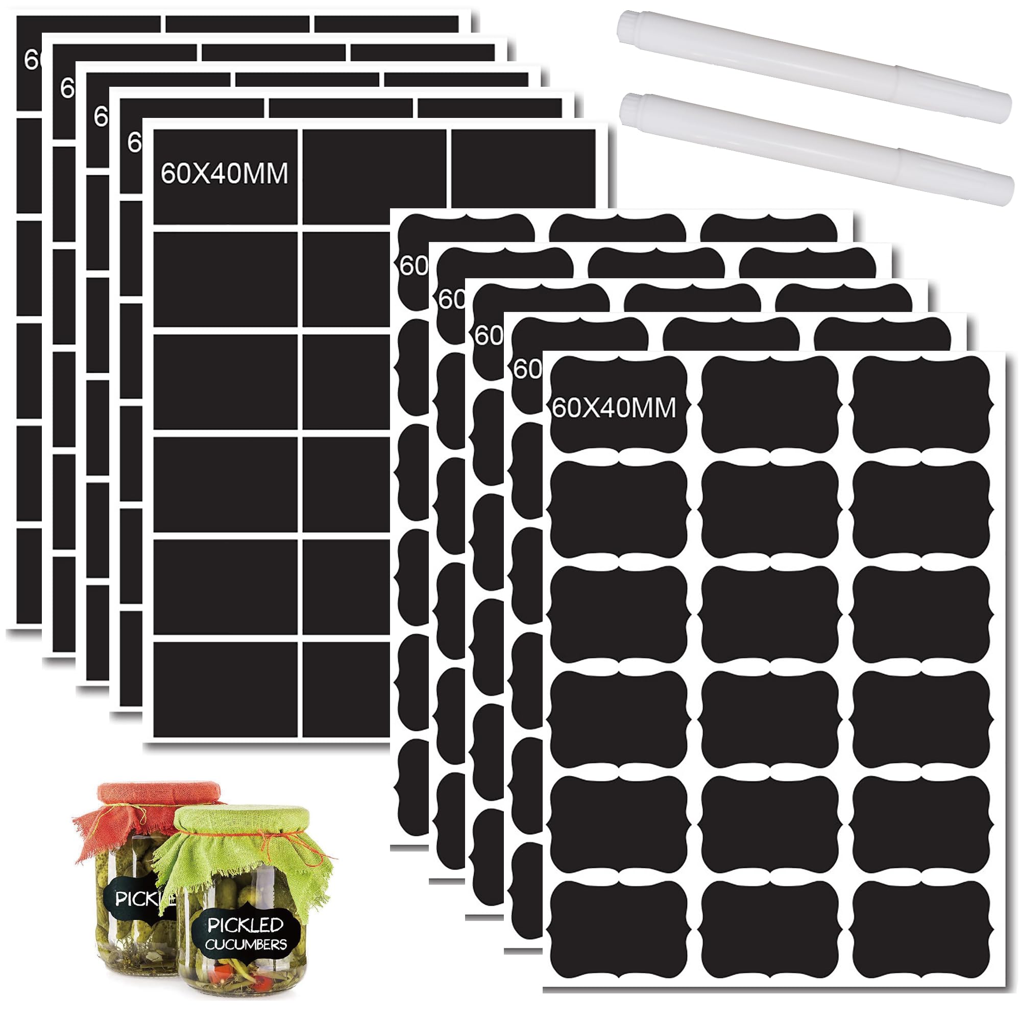 Snapklik.com : Chalkboard Labels For Food Containers, 180 Pcs Label ...