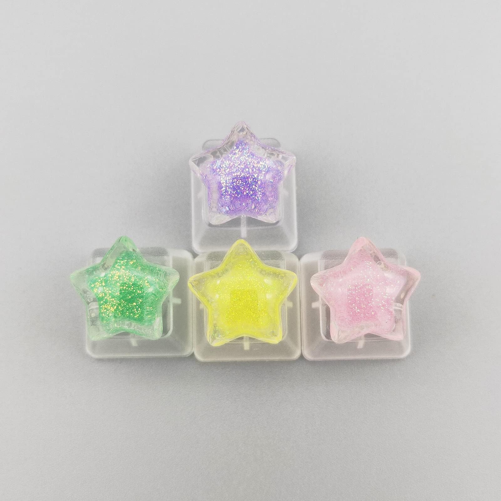Amazon.com: YupYay 4 Keys Colorful Stars keycaps for Cherry Mx Switch ...