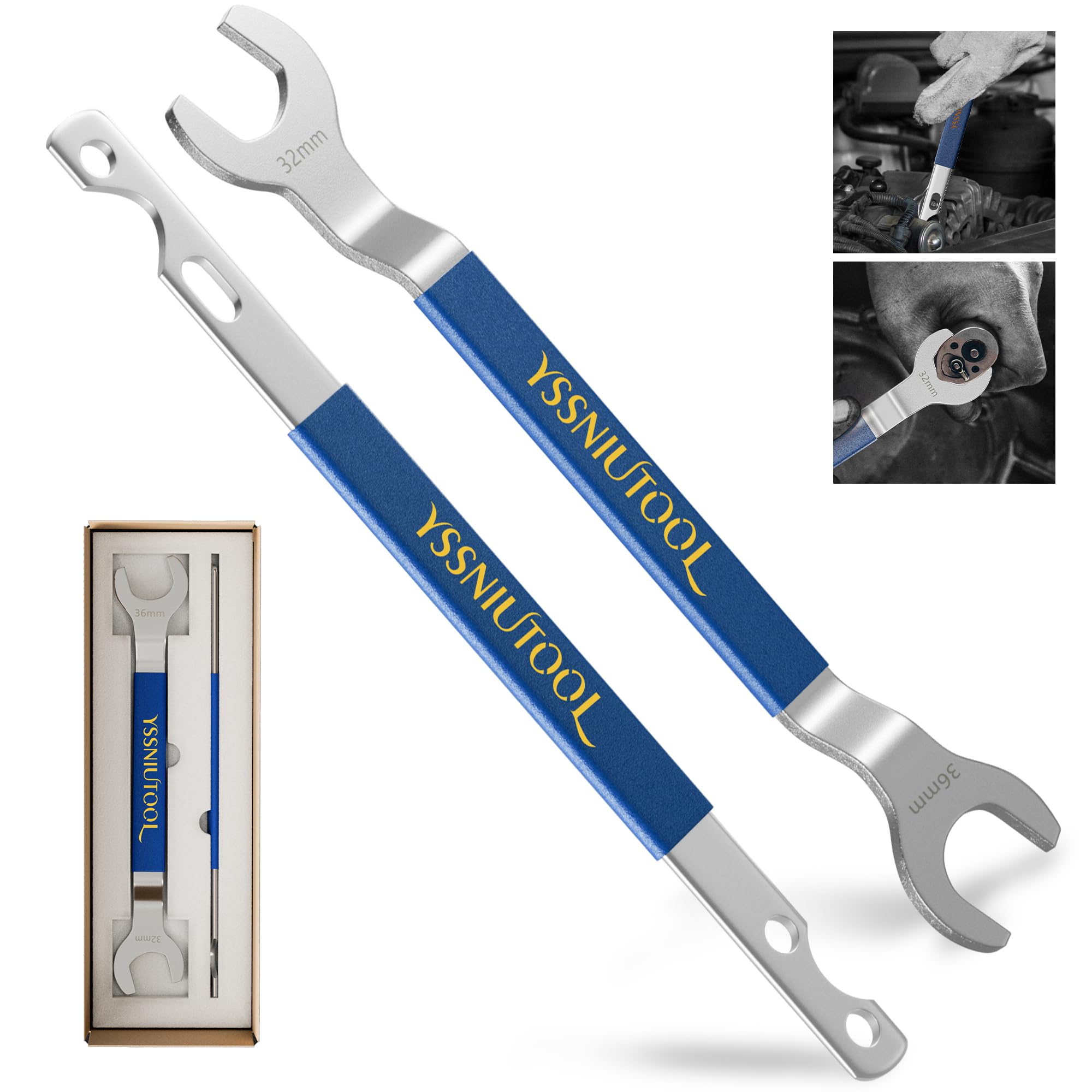 Snapklik.com : YSSNIUTOOL Fan Clutch Wrench Set,32mm & 36mm Wrenches ...