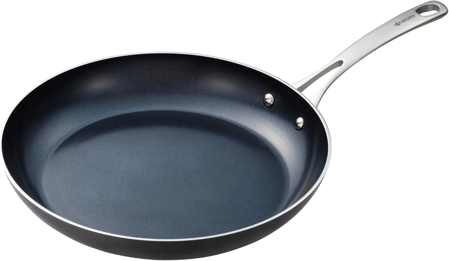Amazon.com: KYOCERA Ceramic Frying Pan with Ceramic Non-Stick Coating ...