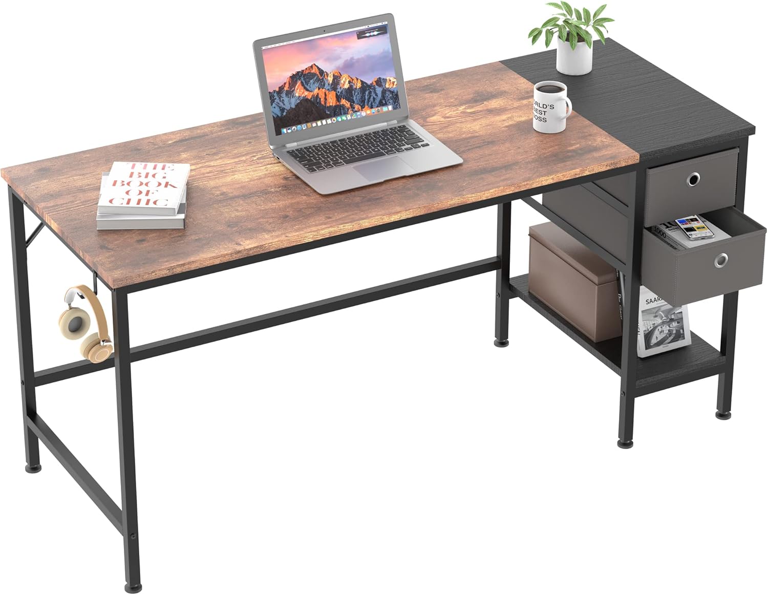 HOMIDEC Scrivania per Computer, Scrivania da Ufficio per Studenti e ...