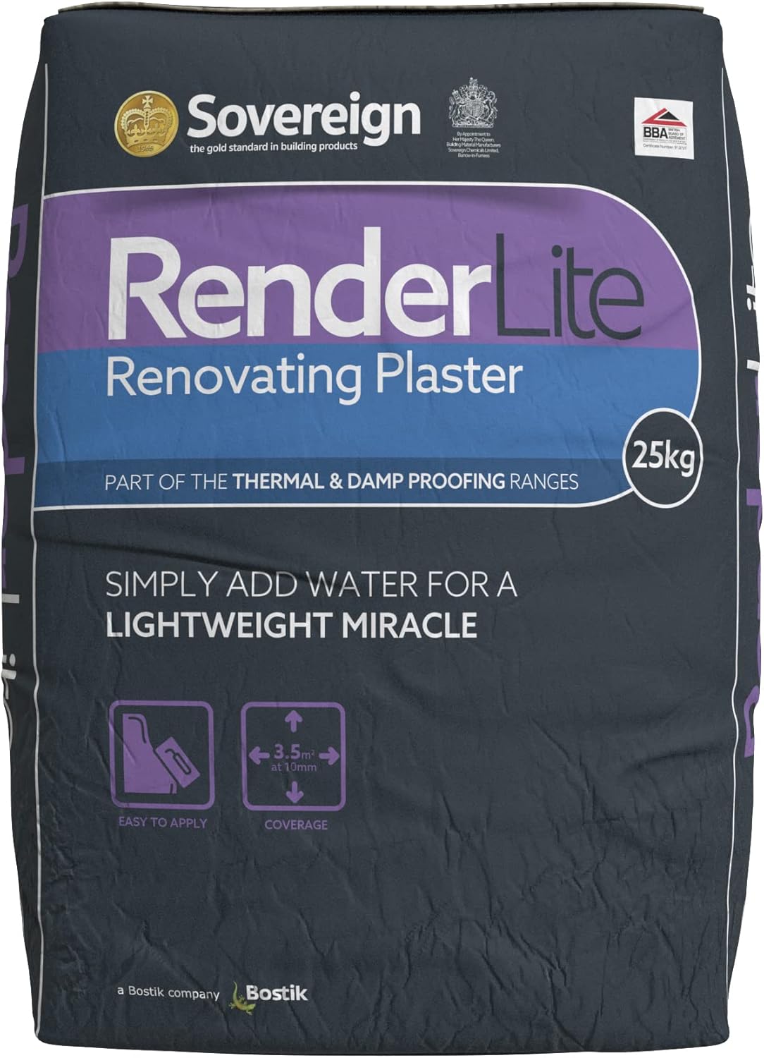 Sovereign RenderLite Renovating Plaster 25kg : Amazon.co.uk: DIY & Tools