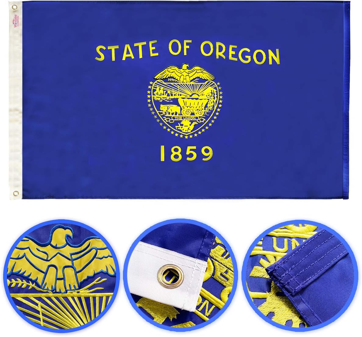 Amazon.com : WINBEE Oregon State Flag 3x5 Ft - Premium Double Sided ...