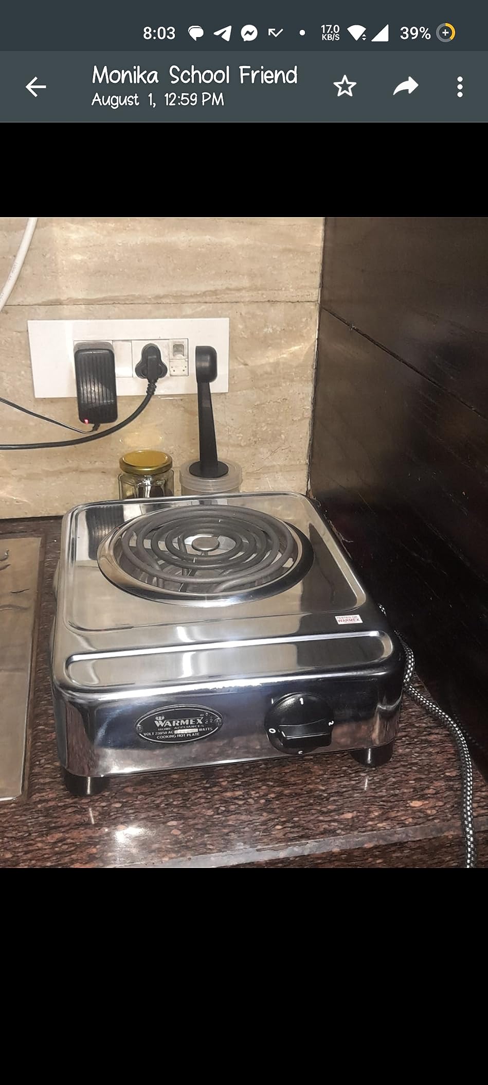 Buy WARMEX HOME APPLIANCES Electric G.Coil Hot Plate With Rotary Switch ...