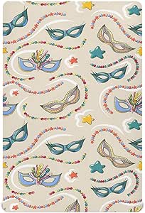 Amazon.com: xigua Cartoon Color Carnival Mask Crib Sheets - Boys ...