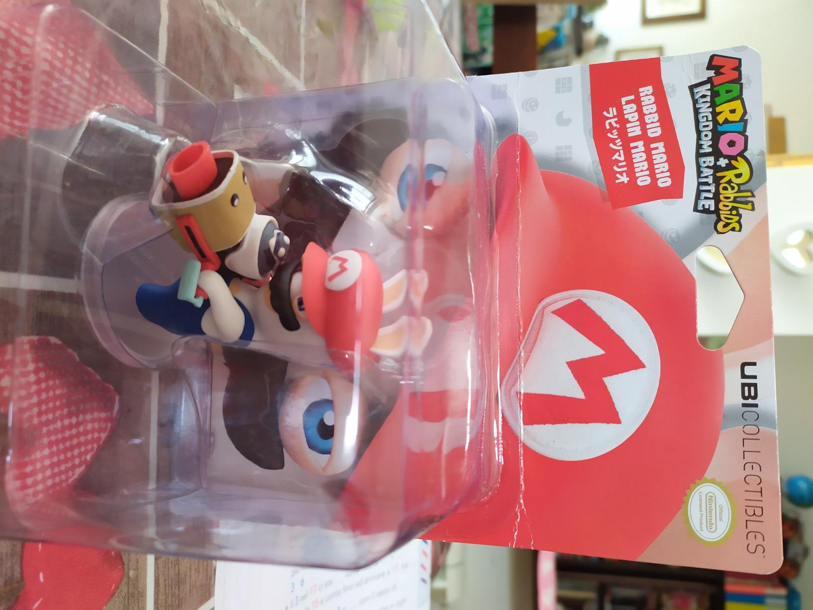 Mario + Rabbids Action Figure Rabbids Mario - 8 cm : Amazon.it: Giochi ...