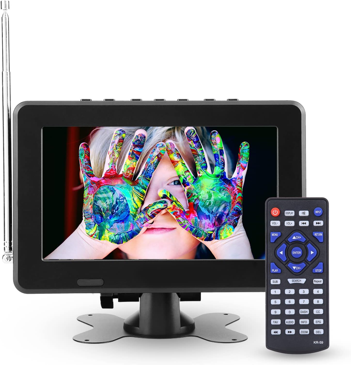 Amazon.com: Eboxer Portable Car Digital TV 7 Inch, 1080P HD Screen ATSC ...