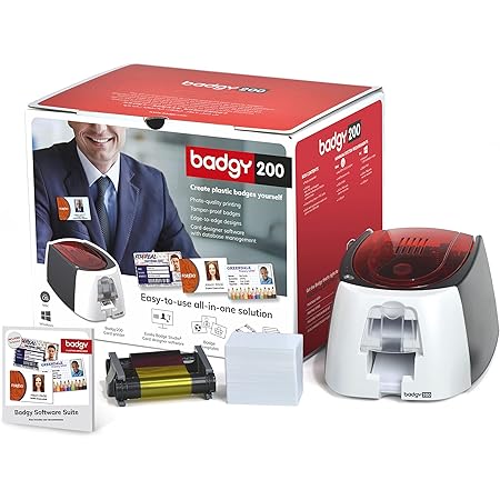 Badgy200 - ID Badge Printer- For Custom Badges and Identification ...