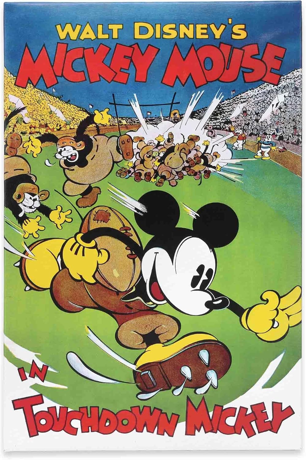 Amazon.com: Open Road Brands Disney Mickey Mouse Football Classic Retro ...