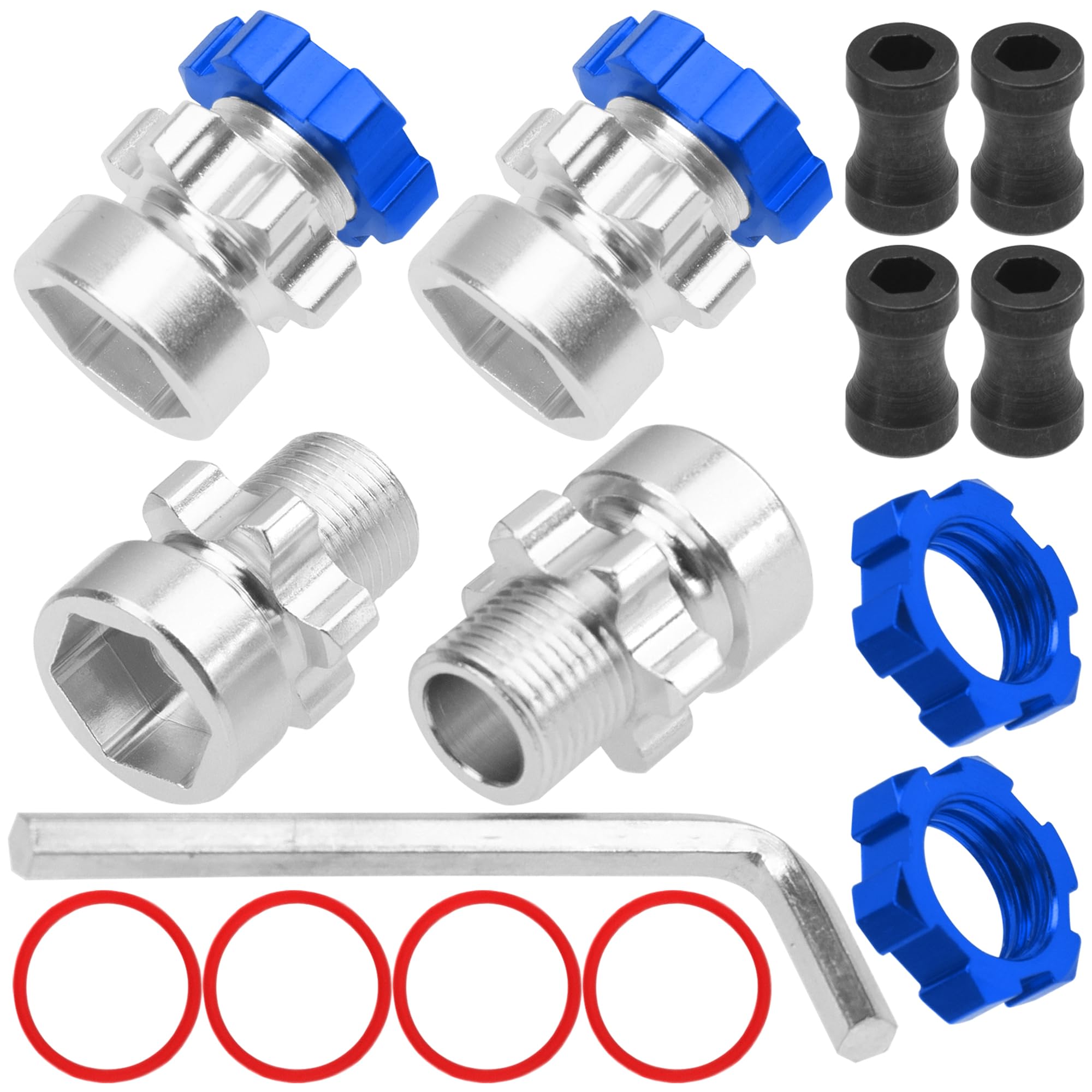 Amazon.com: ShareGoo Metal 12mm to 17mm Wheel Hex Hub Adapter ...