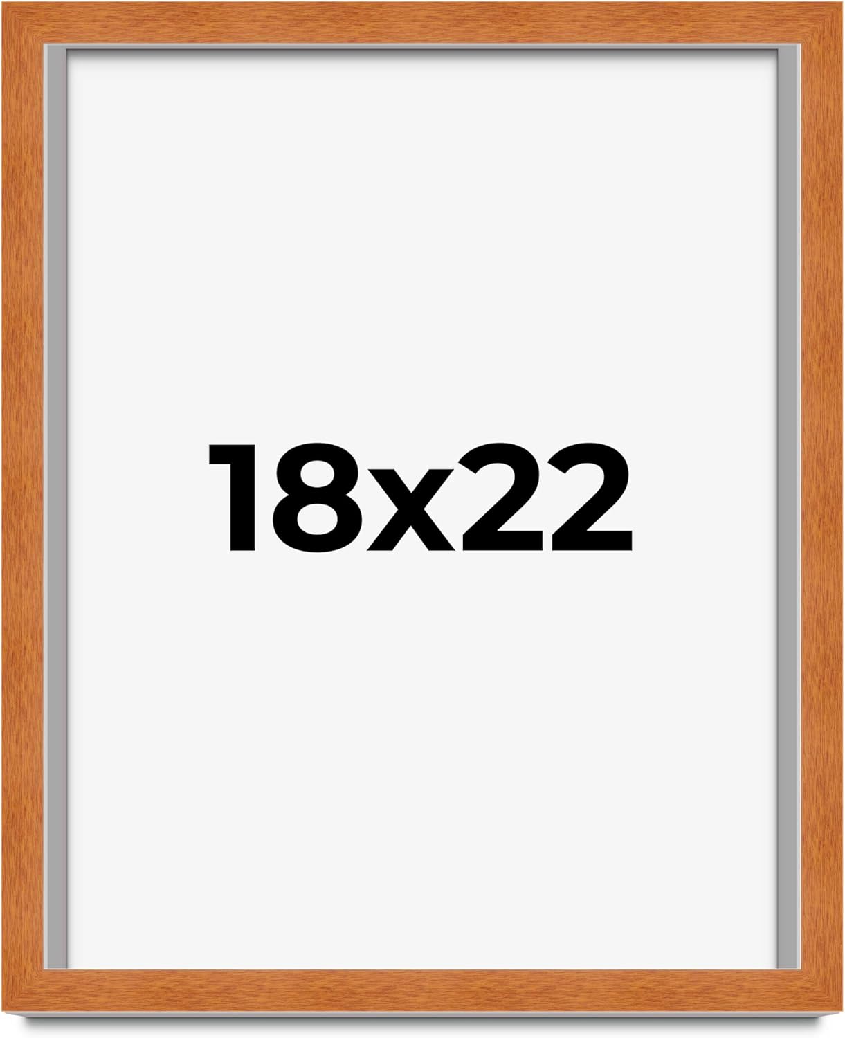 Amazon.com - 18x22 Frame Honey Pecan Brown Solid Wood Picture Frame | 0 ...