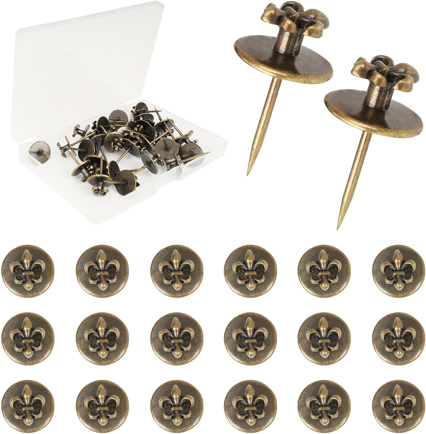 Push Pin Hangers, 20pcs Double Headed Picture Hangers Nails Small Head ...